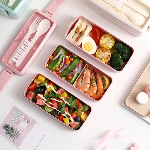 Lunch Case Lightweight Easy-to-carry Bento Box for Picnic School Office ...