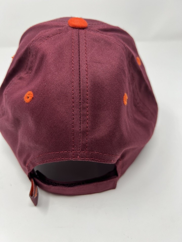 Virginia Tech Hokies Ball Cap Top Of The World Hokie Bird Burgundy Hat ...
