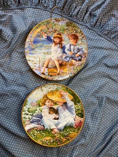 Vintage Reco Collector Plates by Sandra Kuck PATIENCE and A TIME TO ...
