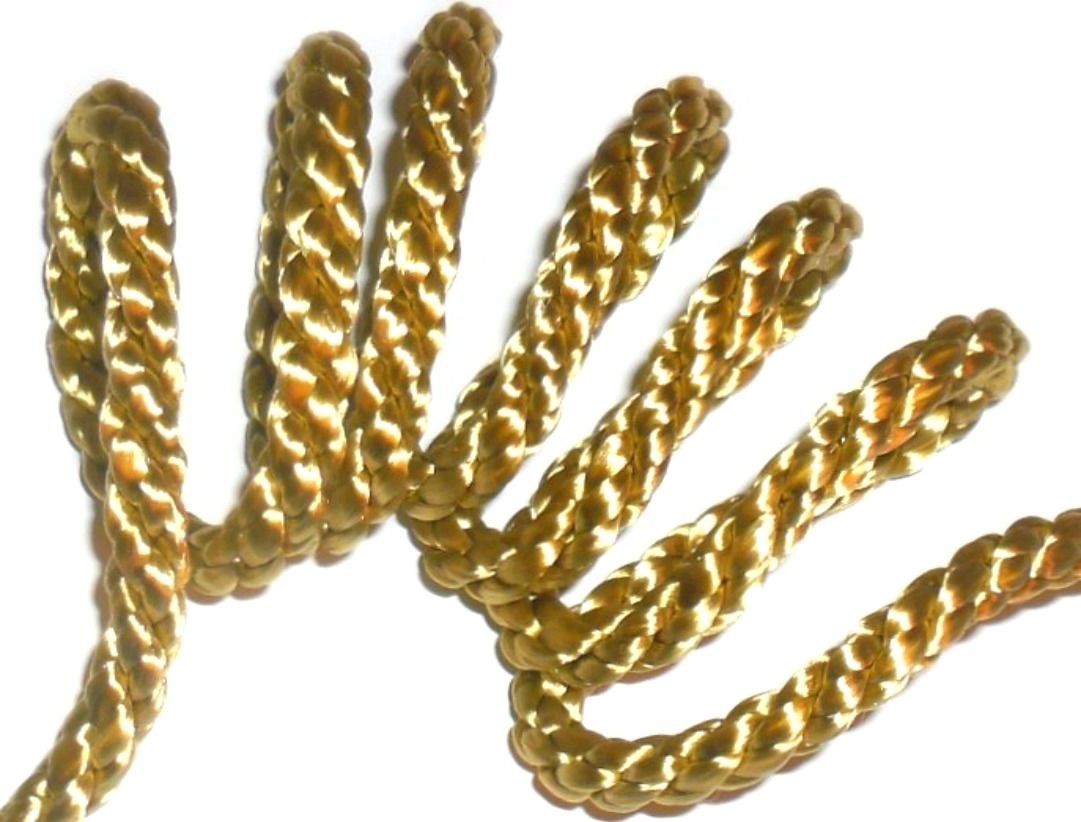 GOLD-FORSITHIA SILKY PIPING/EDGING ROPE, 6MM CORD, X2 MTRS, ART 9051 | eBay