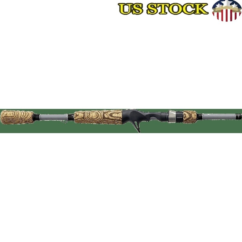 6'8" Baitcast Rod IM7 Graphite Medium Action Cork Handle Freshwater ...