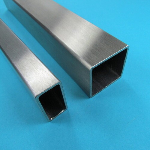 50 cm - 145 cm Edelstahl Vierkantrohr Quadratrohr V2A K240 Geschliffen ...