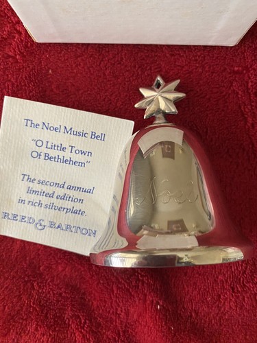 Reed & Barton 2nd edition Noel Music Bell "O Little Town Of Bethlehem ...