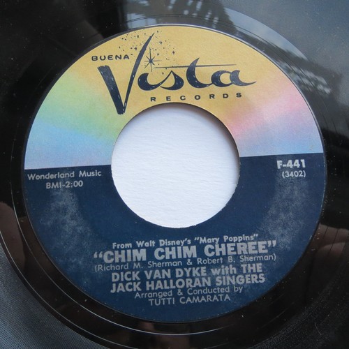 DICK VAN DYKE - Chim Chim Cheree / Step In Time MARY POPPINS Buena ...