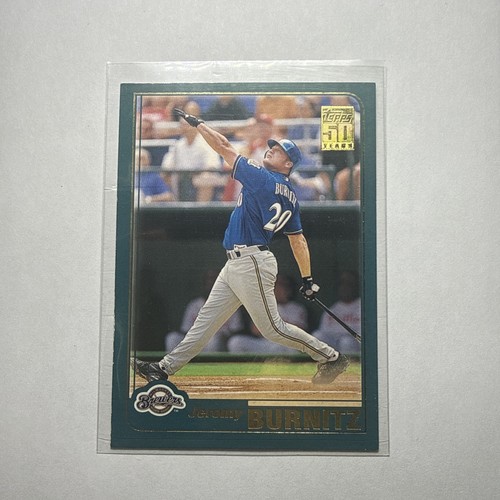 2001 Topps #443 Jeromy Burnitz Milwaukee Brewers – 50 Years – MLB Card ...