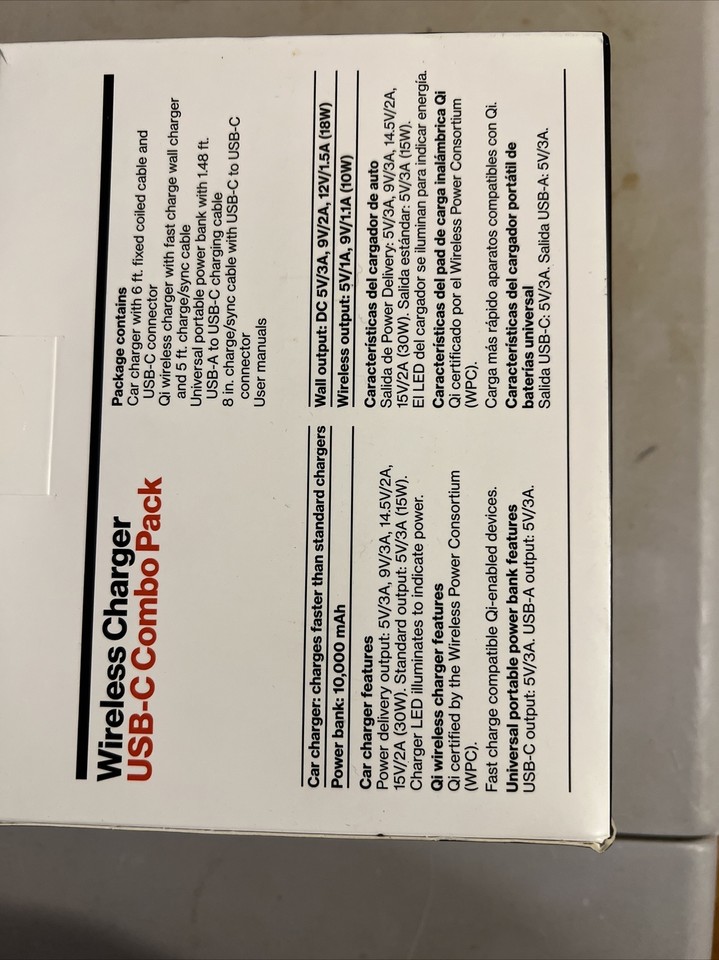 Verizon Wireless Charger Combo Pack, iPhone Charging Pad+Battery Pack ...