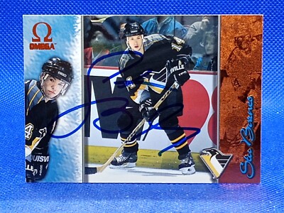 AUTOGRAPH AUTO Panthers Penguins Jets Sabres Stu Barnes #181 1997-98 ...