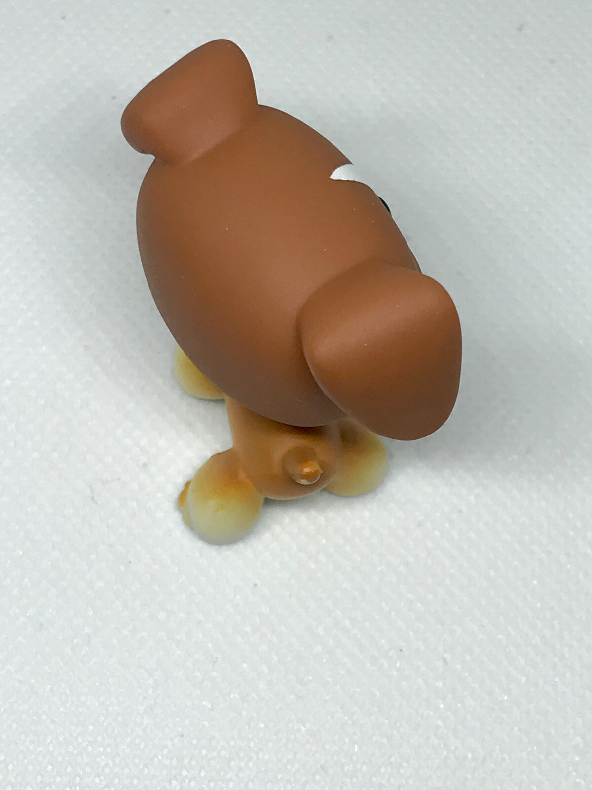 Littlest Pet Shop LPS #25 Brown White Boxer Dog Brown Dot Eyes Red ...