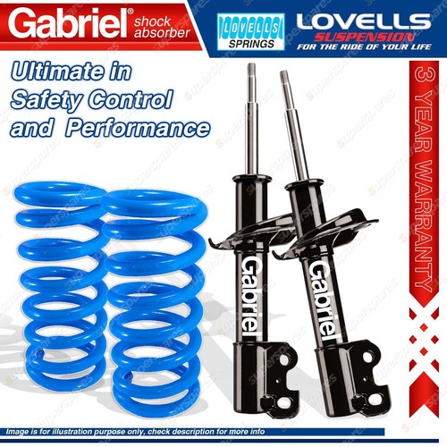 2 Front Sport Low Gabriel Ultra Shocks + Lovells Springs for Nissan ...