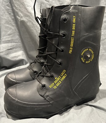 Military Rubber Boots Mickey Mouse Snow Boots Black Size 7R SnowMobile ...