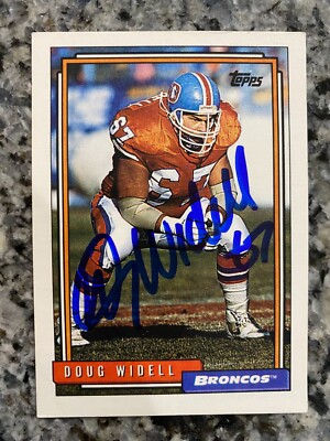 Doug Widell Signed Denver Broncos Card 1992 Topps | eBay
