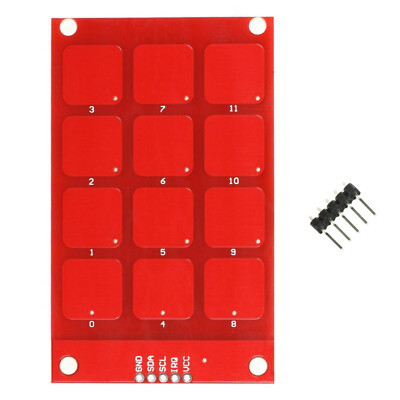 Touchsensor-Tastatur, 4x3 Matrix, 12 Taster, MPR121 für Arduino ...