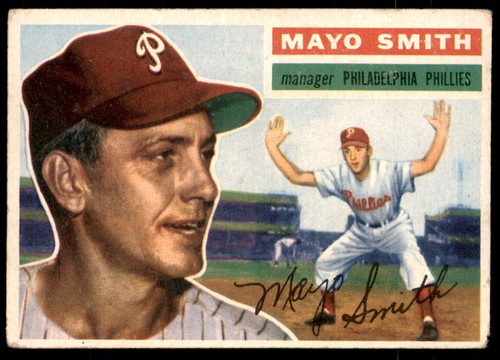 1956 Topps #60a Mayo Smith White Back VG | eBay