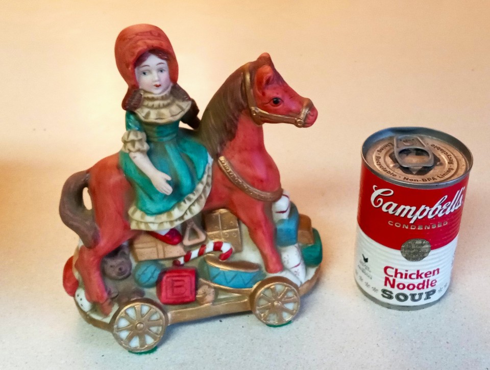 Vintage ENESCO RARE 1987 Doll on Horse Music Box in Original Box | eBay
