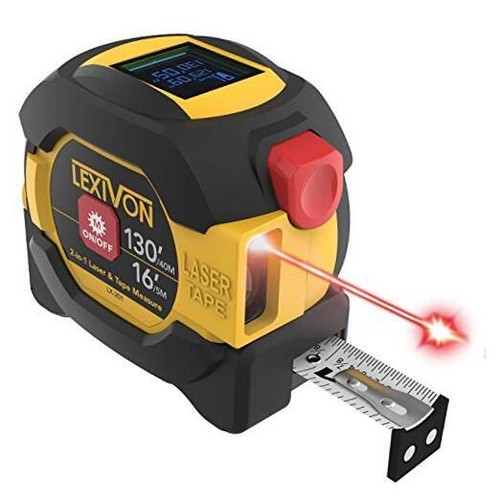 2 in 1 Digital | 130ft/40m Laser Distance Meter 130FT/40m Laser Tape ...