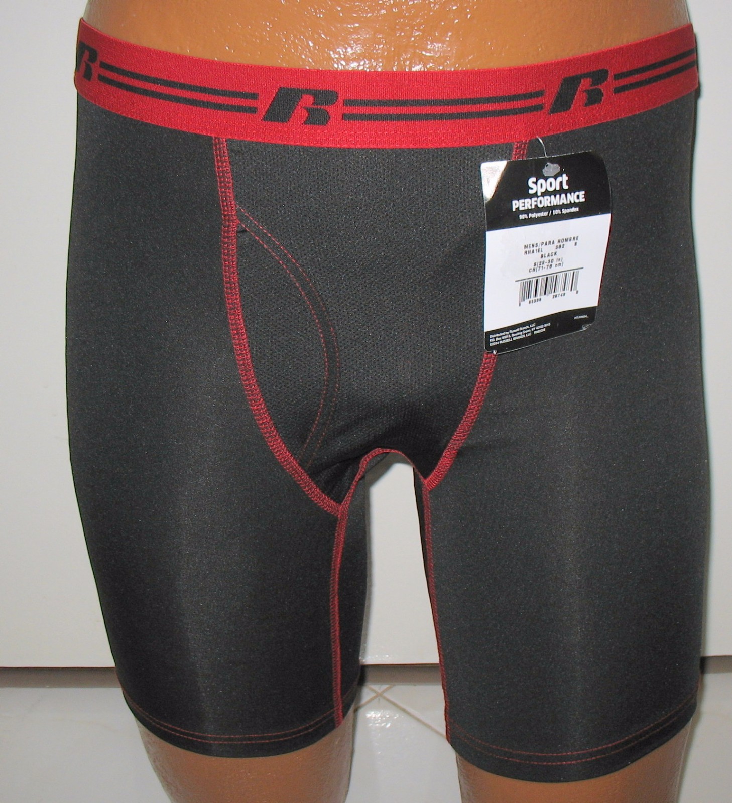 RUSSELL SPORT PERFORMANCE - NEW - MEN'S S (28-30") MID THIGH BOXER ...