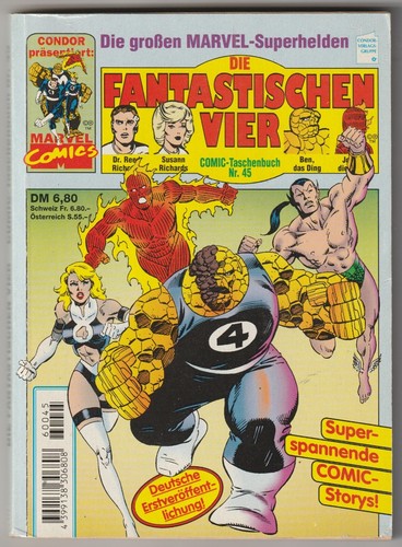 DIE FANTASTISCHEN VIER #45, Condor/Marvel Comics 1996 COMIC-TASCHENBUCH ...