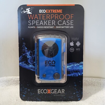 Eco Extreme Ecoextreme Waterproof Speaker Case (Blue) ECOXGEAR BRAND ...