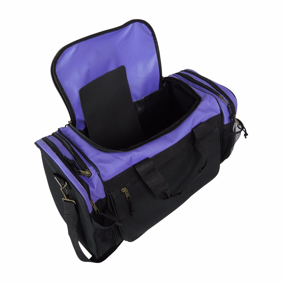 Brand New Duffle Bag Sports Duffel Bag in Purple and Black Gym Bag | eBay