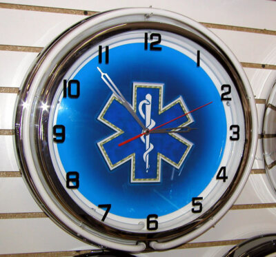 EMS Emergency Medical Services Ambulance Neon Clock | eBay