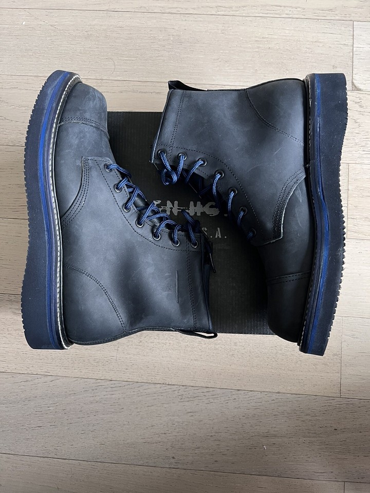 Broken Homme X Dickies Construct 7 Hole Cap Toe Derby Boot Dr Martens ...