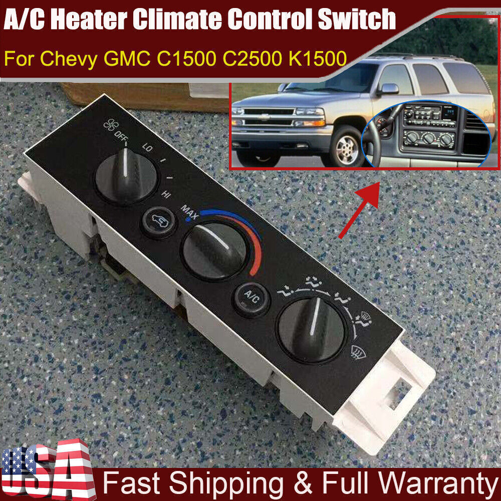 Heater A/C Control Panel Switch Unit for 1996-99 00 Chevrolet C1500 ...
