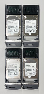 LOT OF 4x X342A-R6 NETAPP TOSHIBA 1.2TB 12G SAS 10K 2.5" SFF HDD HARD ...
