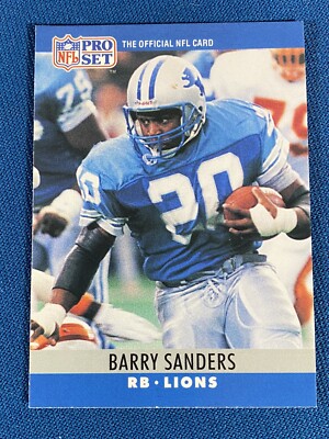 1990 Pro Set Barry Sanders Football Card #102 Detroit Lions (J) | eBay