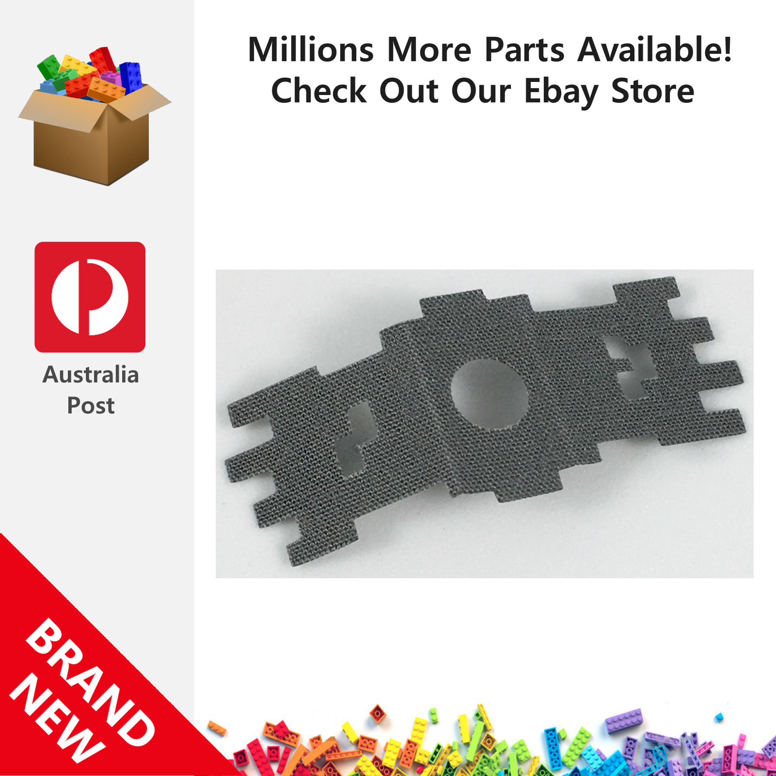 Genuine LEGO™ Dark Grey Minifigure Cape Cloth Tattered 0846 6208367 New ...