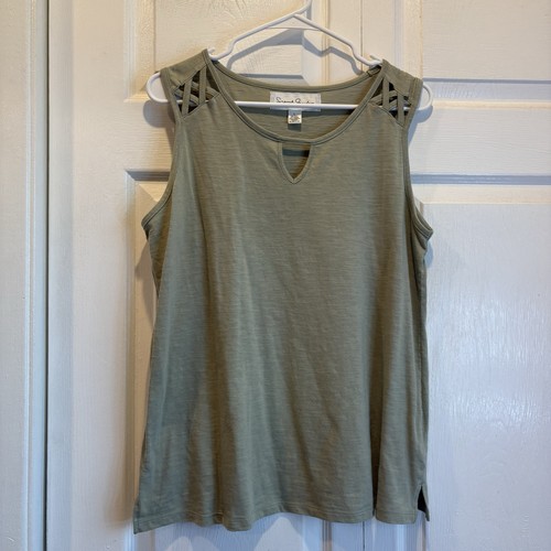 French Laundry Olive Green Tank Top - Size Large | eBay