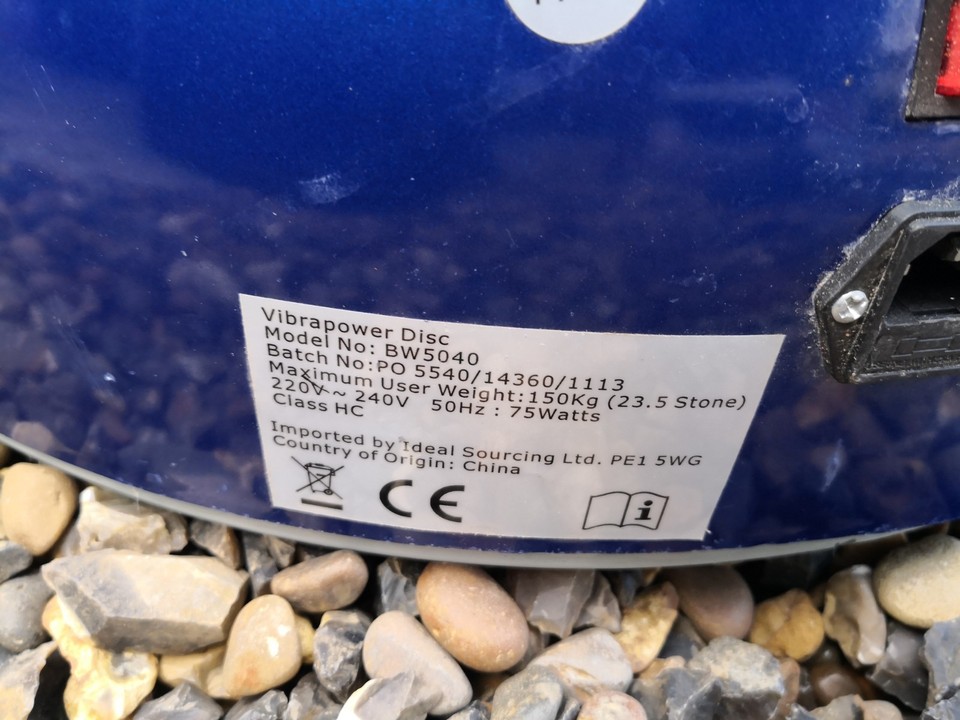 Vibrapower Disc BW5040 Vibration Plate Muscle Exercise Blue good ...