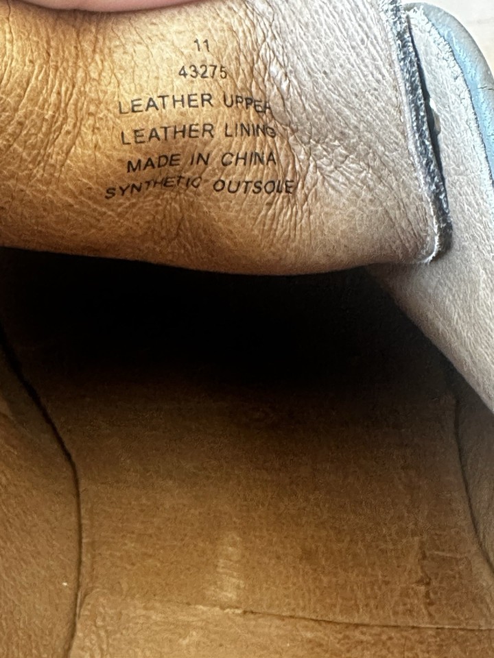 J.Crew Kenton Plain Toe Suede Blucher Shoes Gray Men’s Size 11 Leather ...