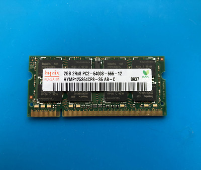 ORIGINAL HYNIX 2GB 2Rx8 PC2-6400S DDR2 MEMORY LAPTOP RAM HYMP125S64CP8 ...