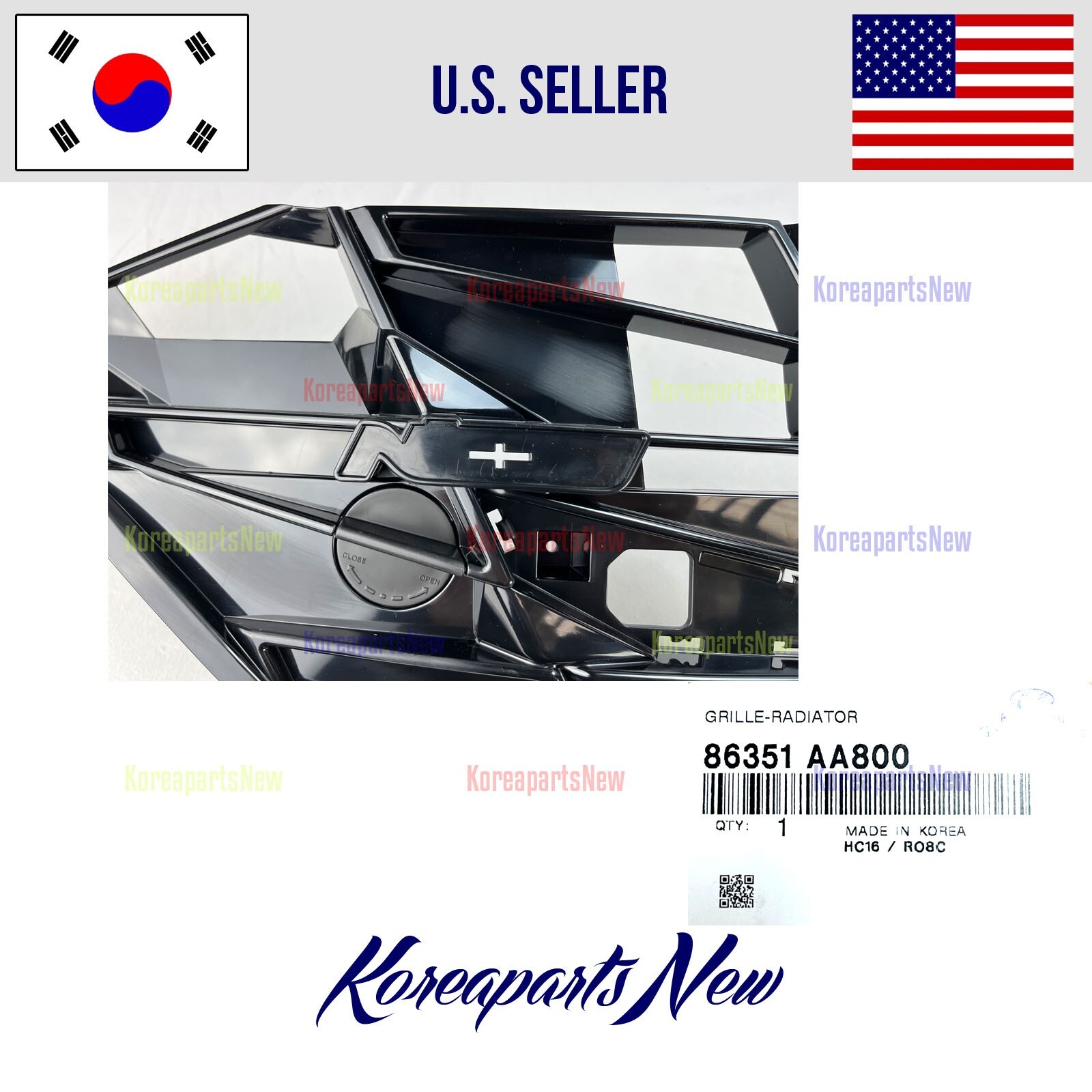 Grille Front Bumper 86351AA800 ⭐OEM⭐ Hyundai Elantra N-Line 2021-2023 ...
