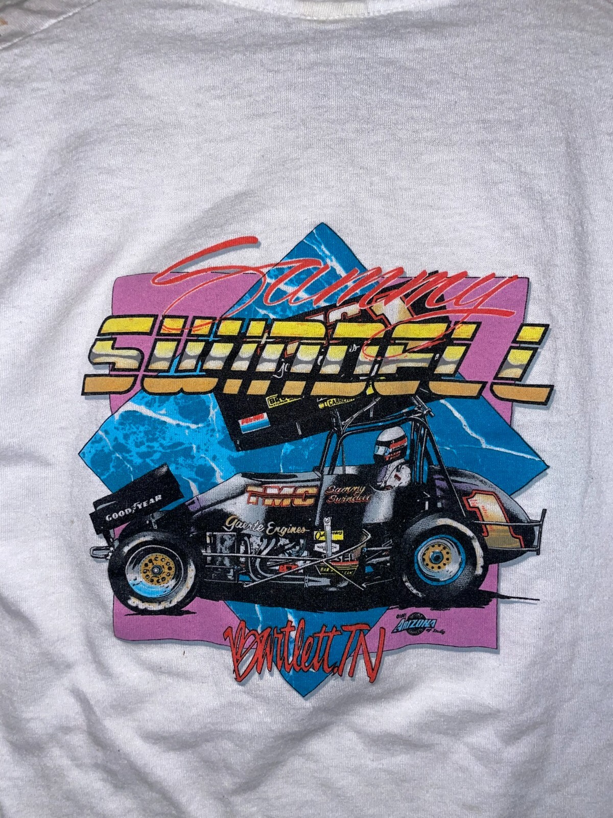 90s Vintage Sammy Swindell Burtlett TN Racing Race Car Shirt Kid's ...