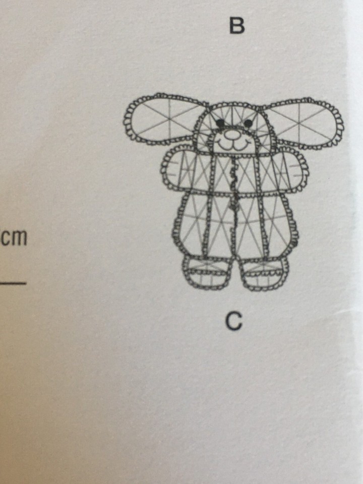 Simplicity Sewing Pattern S9674 Kids Rag Quilt Throw Huge Bear Cat Dog ...