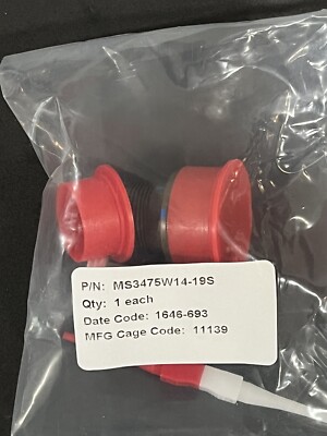 MS3475W14-19S MIL CIRCULAR CONNECTOR 19 POSITION GOLD PINS DEUTSCH (LOT ...