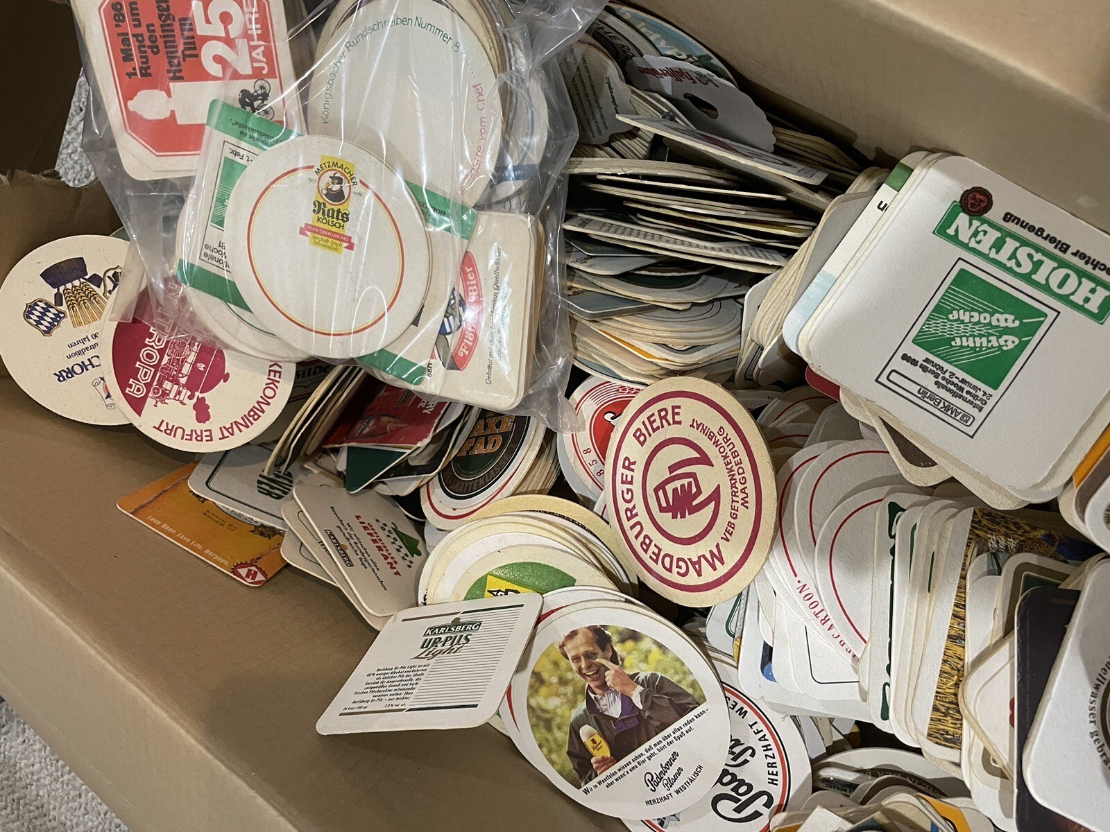 LOT OF 50 EUROPEAN GERMAN CARDBOARD BEER COASTERS GERMANY BIER | eBay