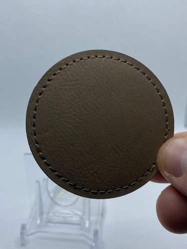 New Trendy Leather Vintage Style Patch Cap Hat - Sticky Back - Brown ...