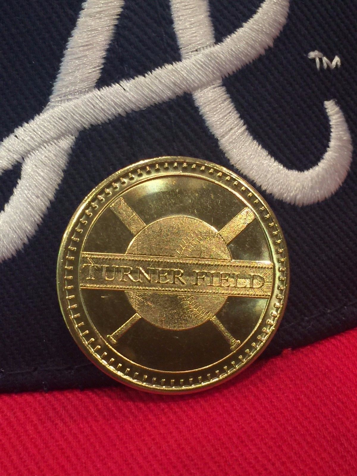 ATLANTA BRAVES - TURNER FIELD - FINAL SEASON GOLD METAL COIN TOKEN ...