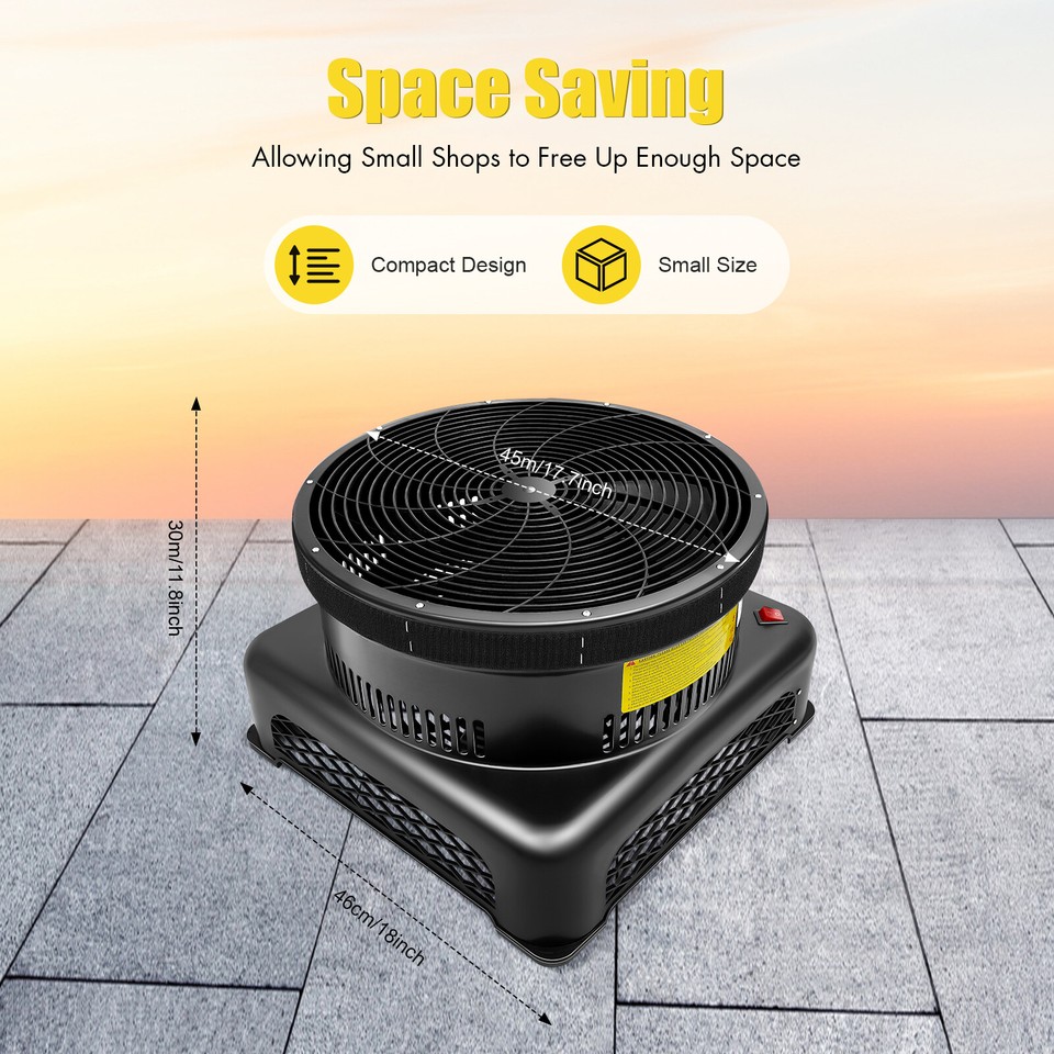 18Inch Air Blower Fan Fit Outdoor Inflatable Dancer Wind Tube Man ...