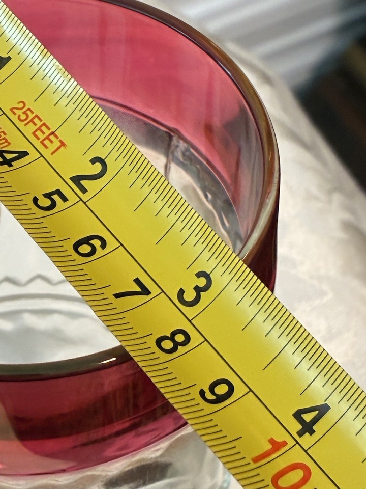 Vintage Indiana Glass Kings Crown Ruby Thumbprint Glasses (4) Tumblers ...