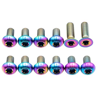 Rainbow Titanium Sensor Rotor Bolt Kit - aerospace 6AL-4V Grade 5 for ...