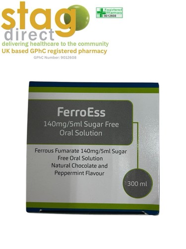 Ferrous Fumarate Ferroess 140mg/5ml Iron Liquid - 300ml | eBay UK