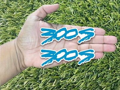 300 S Drip Car Emblem Badges Custom New Racing Aggressive Light Blue on ...