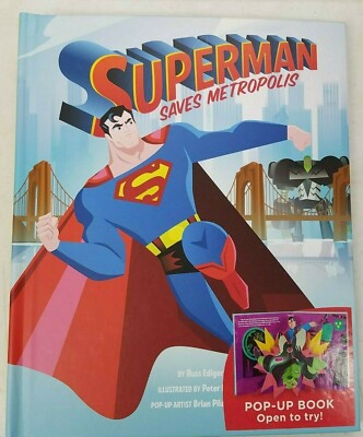 SUPERMAN SAVES METROPOLIS ~ Pop Up Book ~ Hallmark Hardcover | eBay