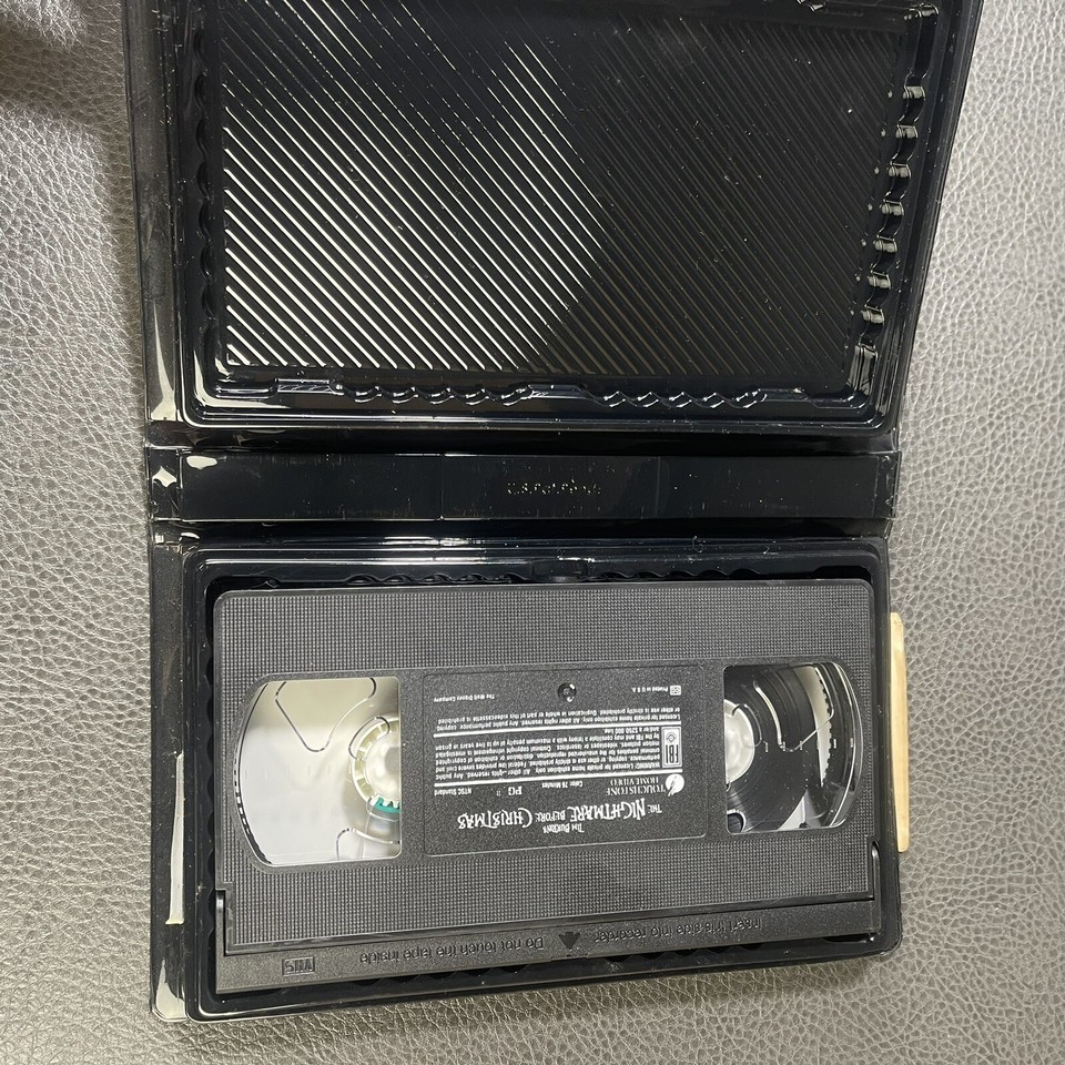 The Nightmare Before Christmas VHS, 1994 Clam Shell Touchstone Tim ...
