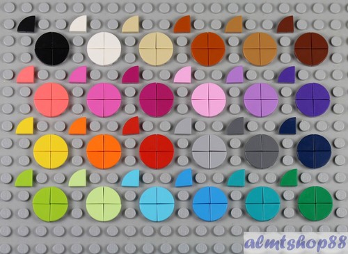 LEGO - 1x1 Tiles Quarter Circle - PICK YOUR COLORS- Smooth Finishing ...