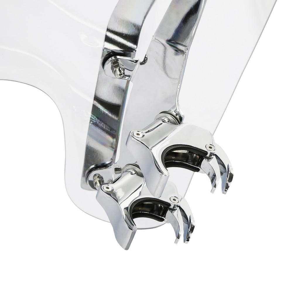 19" Windshield 49mm Clamps Fit For Harley Softail Standard Street Bob ...