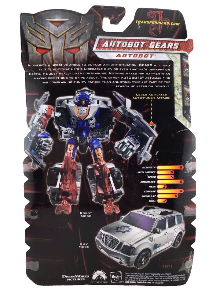 Transformers ROTF Revenge of The Fallen Deluxe AUTOBOT GEARS Action ...